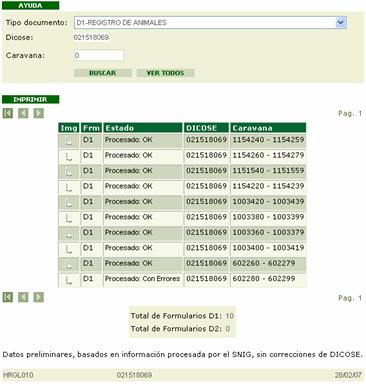 SNIG - Funcionalidades para los productores.